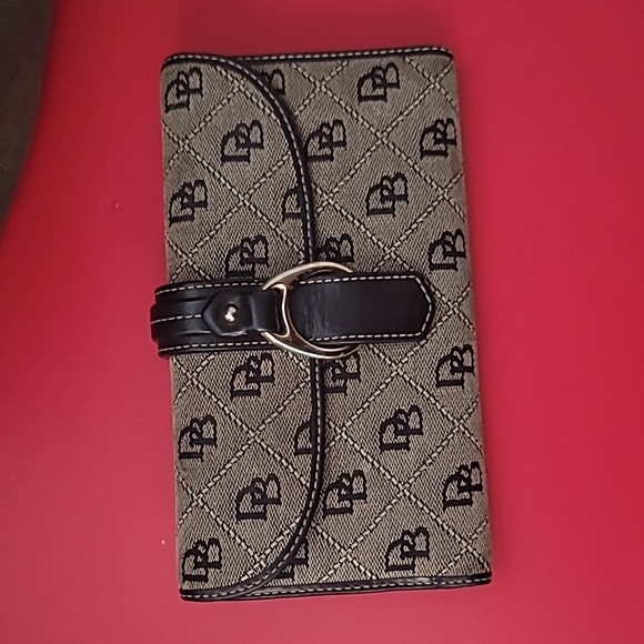 Dooney & Bourke | Bags | Authentic Dooney Bourke Wallet With Checkbook ...